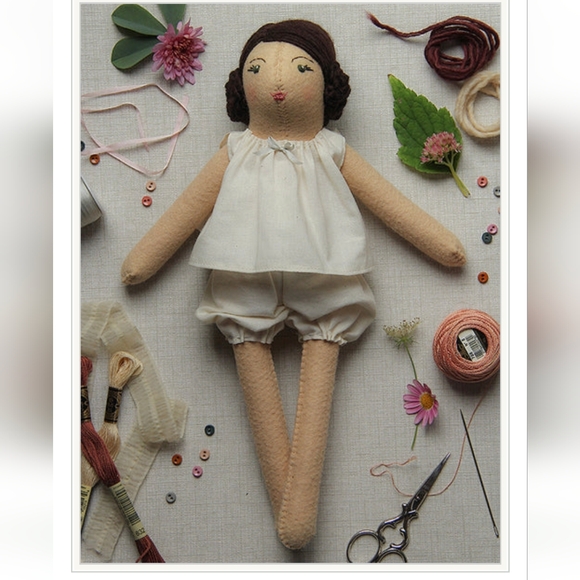posie | Art | New Dovegray Handmade Cloth Posie Doll Kit Bridie Doll ...